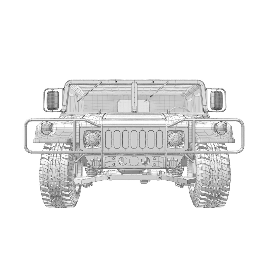 Hummer H1 Humvee 3D model - TurboSquid 2170182