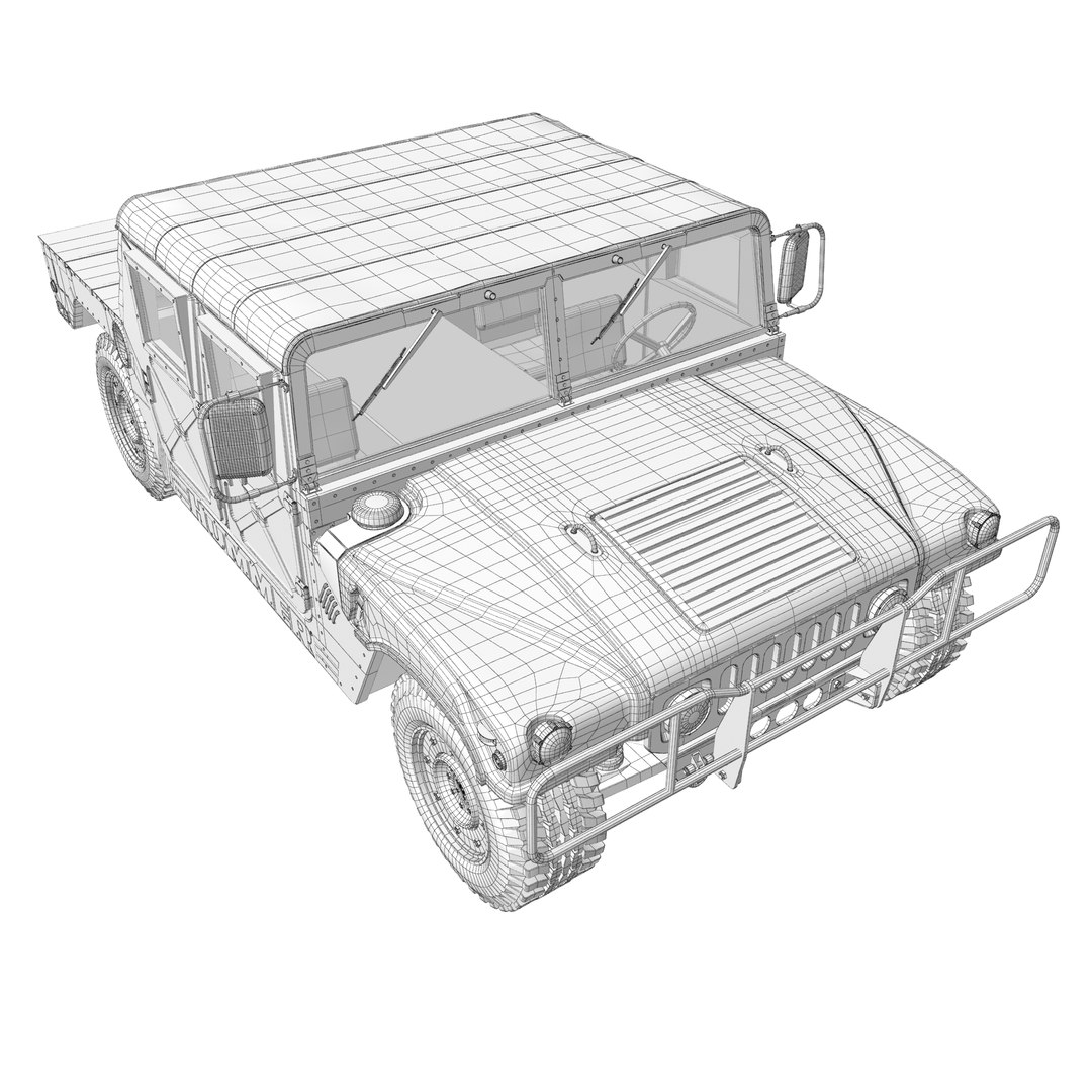 Hummer H1 Humvee 3D model - TurboSquid 2170182