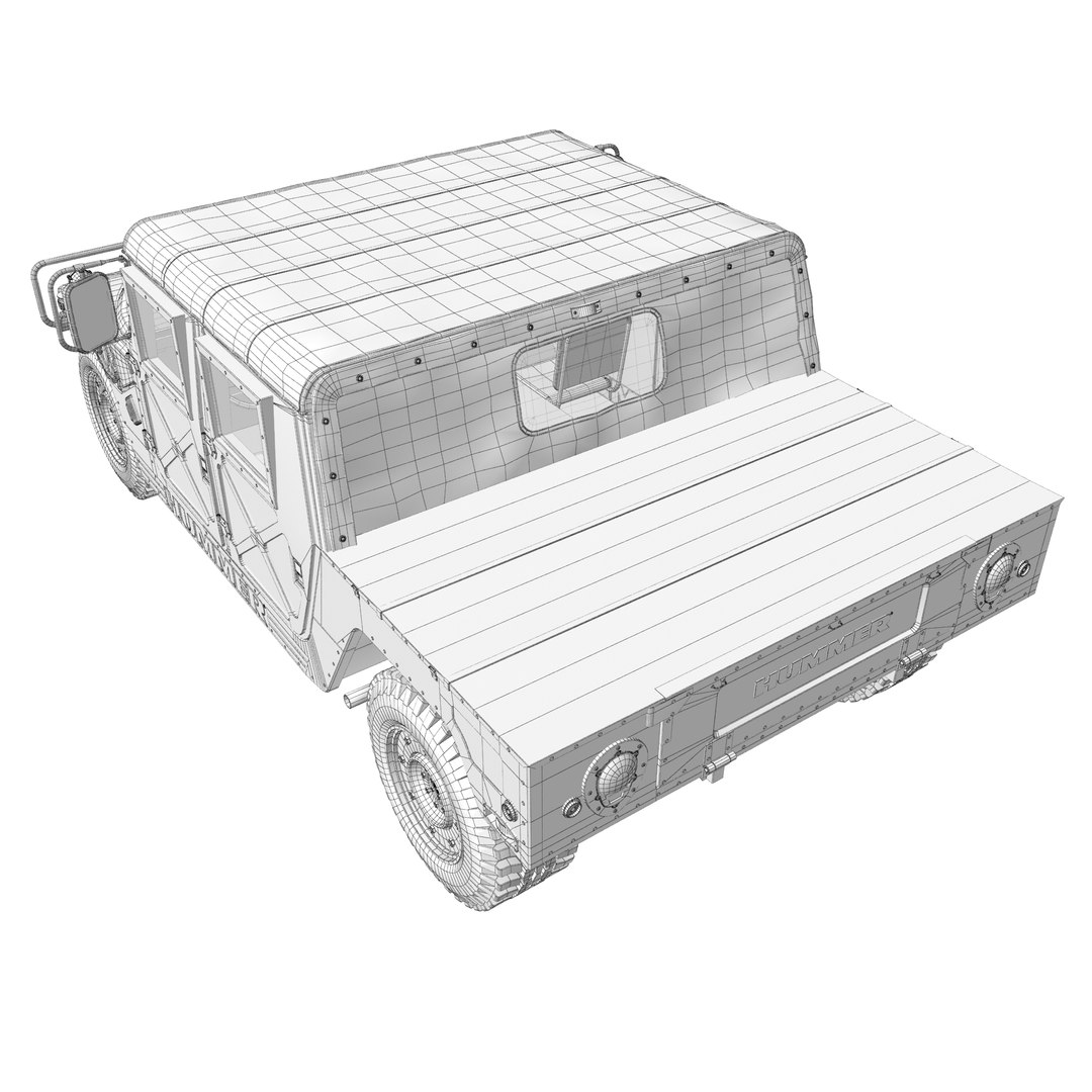 Hummer H1 Humvee 3D model - TurboSquid 2170182