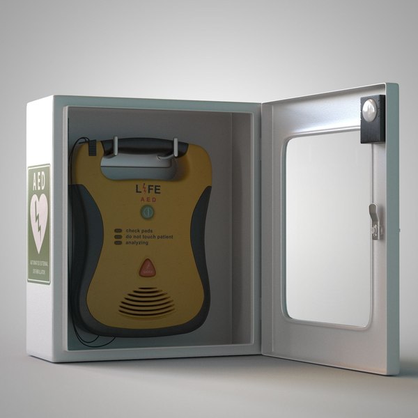 3d automated external defibrillator aed model