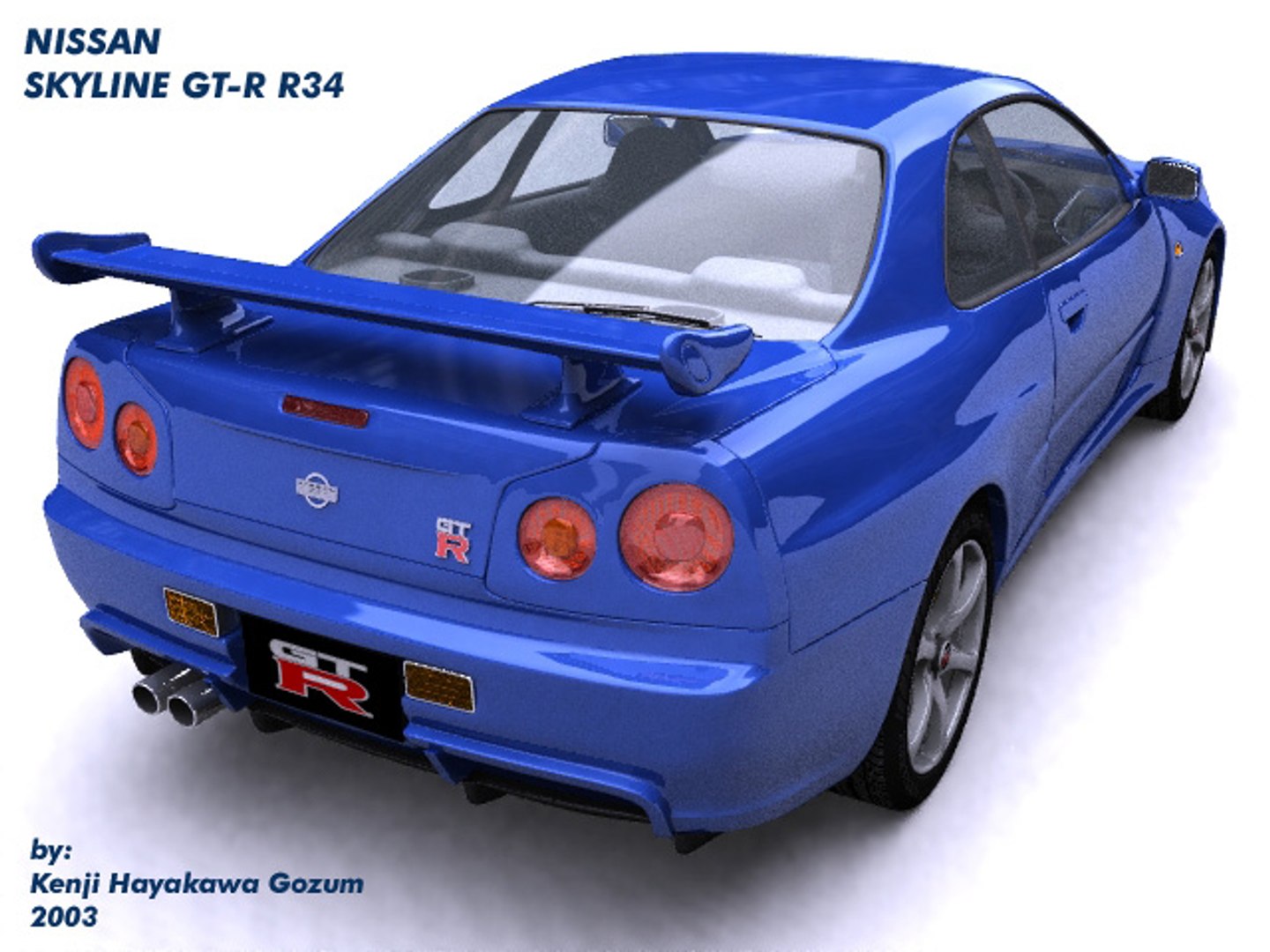 Nissan Skyline Gt-r R34 3d Model
