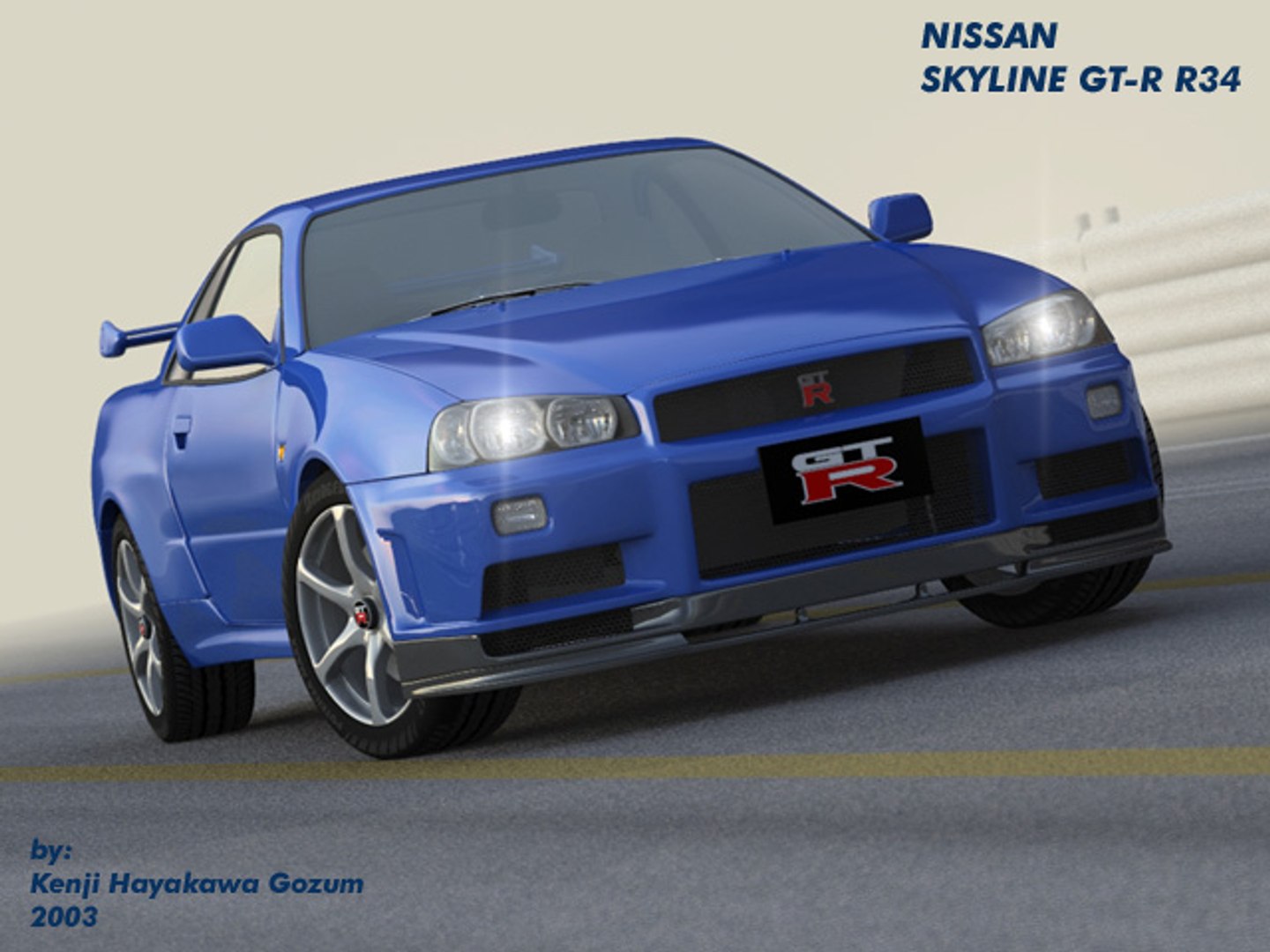 Nissan Skyline Gt-r R34 3d Model