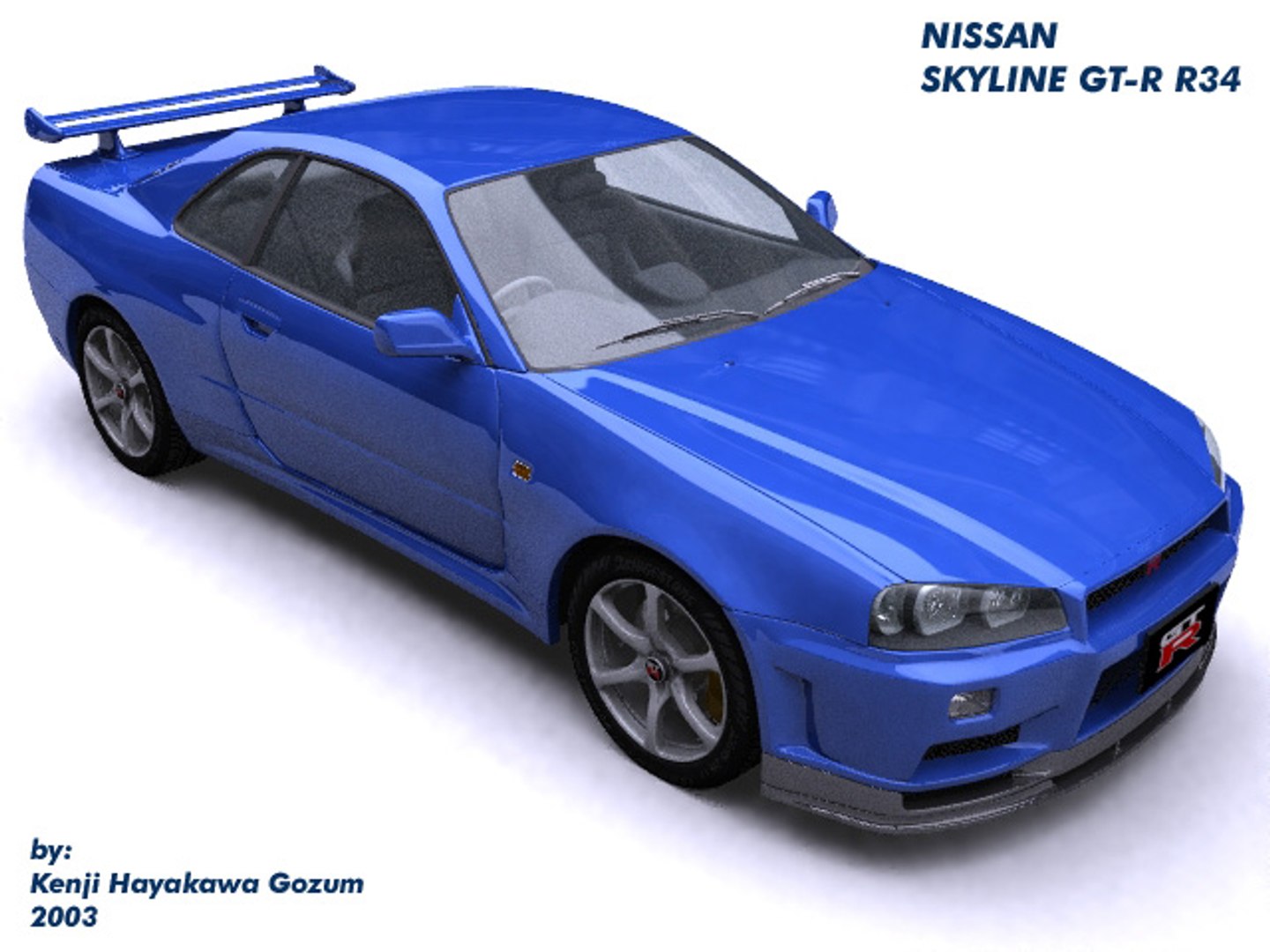 Nissan Skyline Gt-r R34 3d Model
