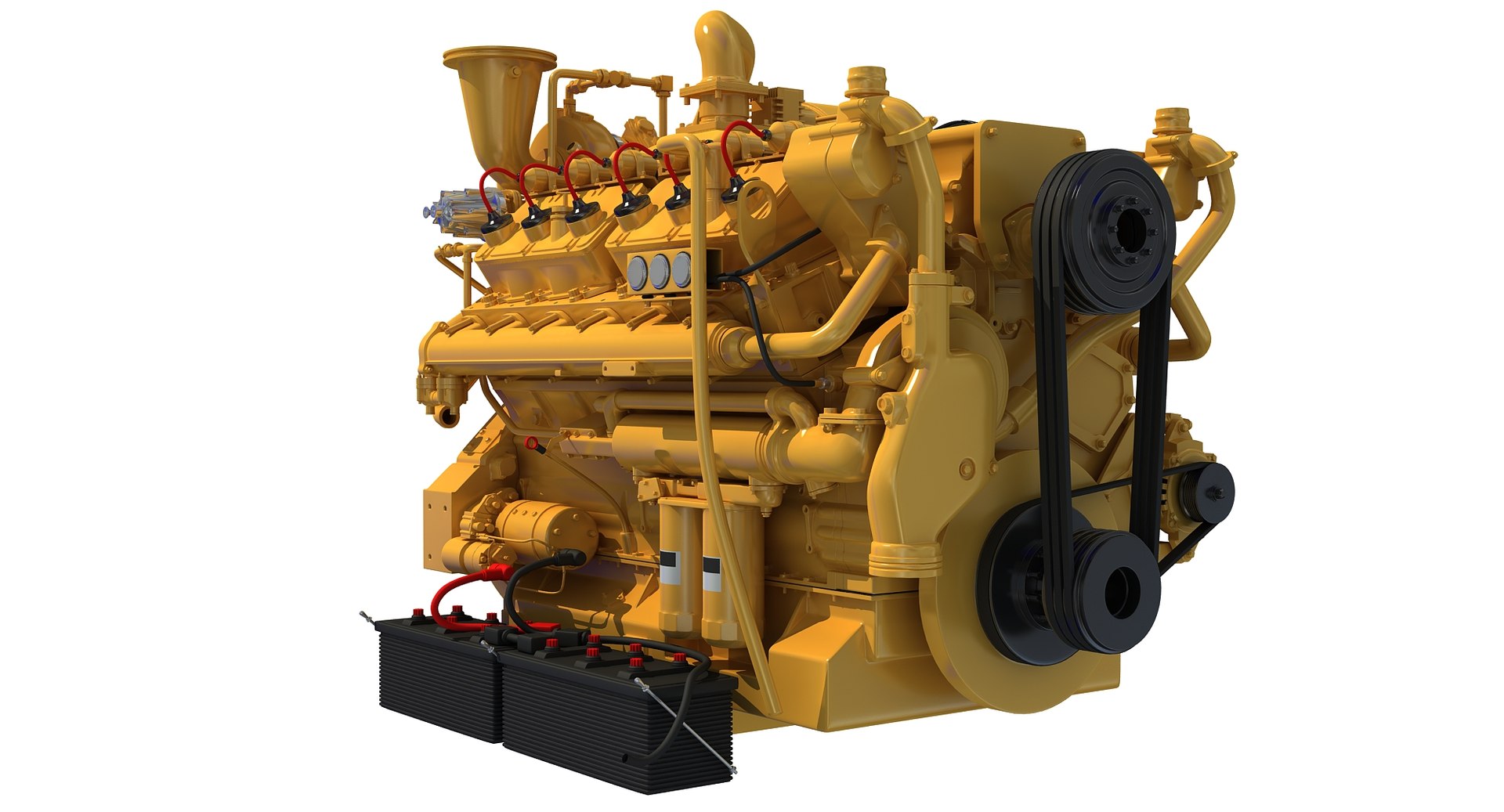 3d Model Gas Generator Engine Modeled
