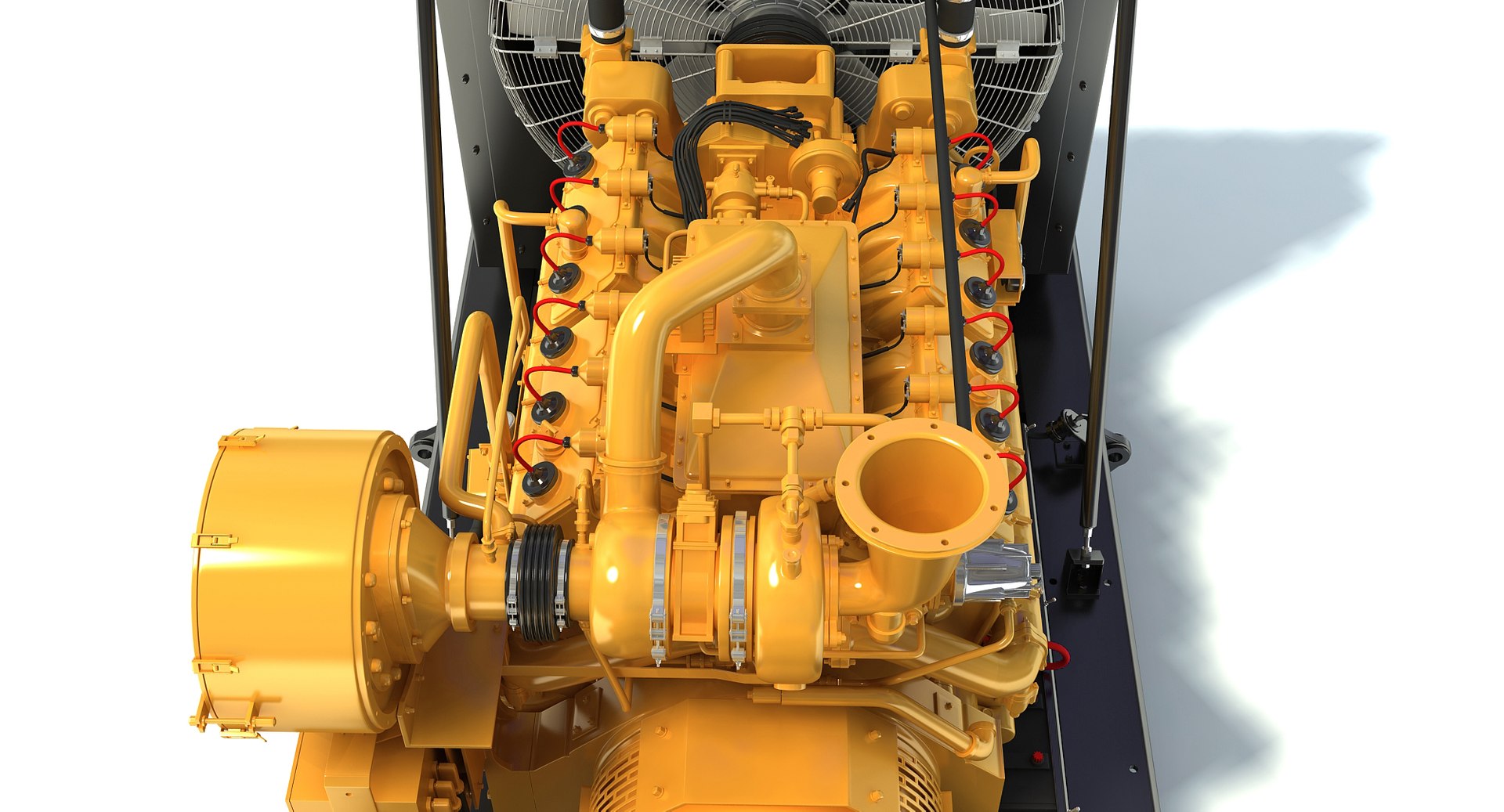 3d model gas generator engine modeled