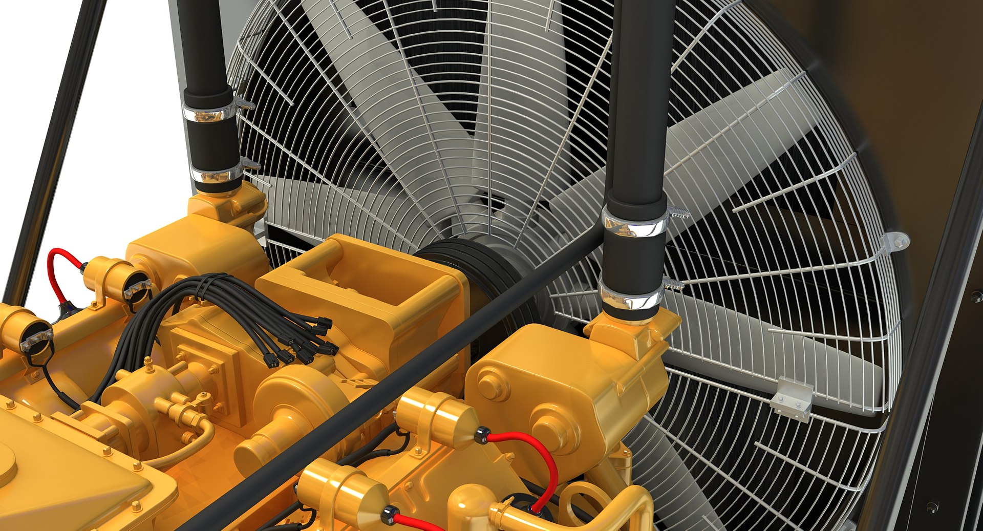 3d model gas generator engine modeled