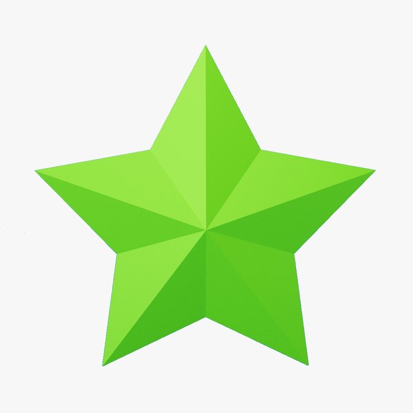 modelo 3d Estrella verde - TurboSquid 2131165