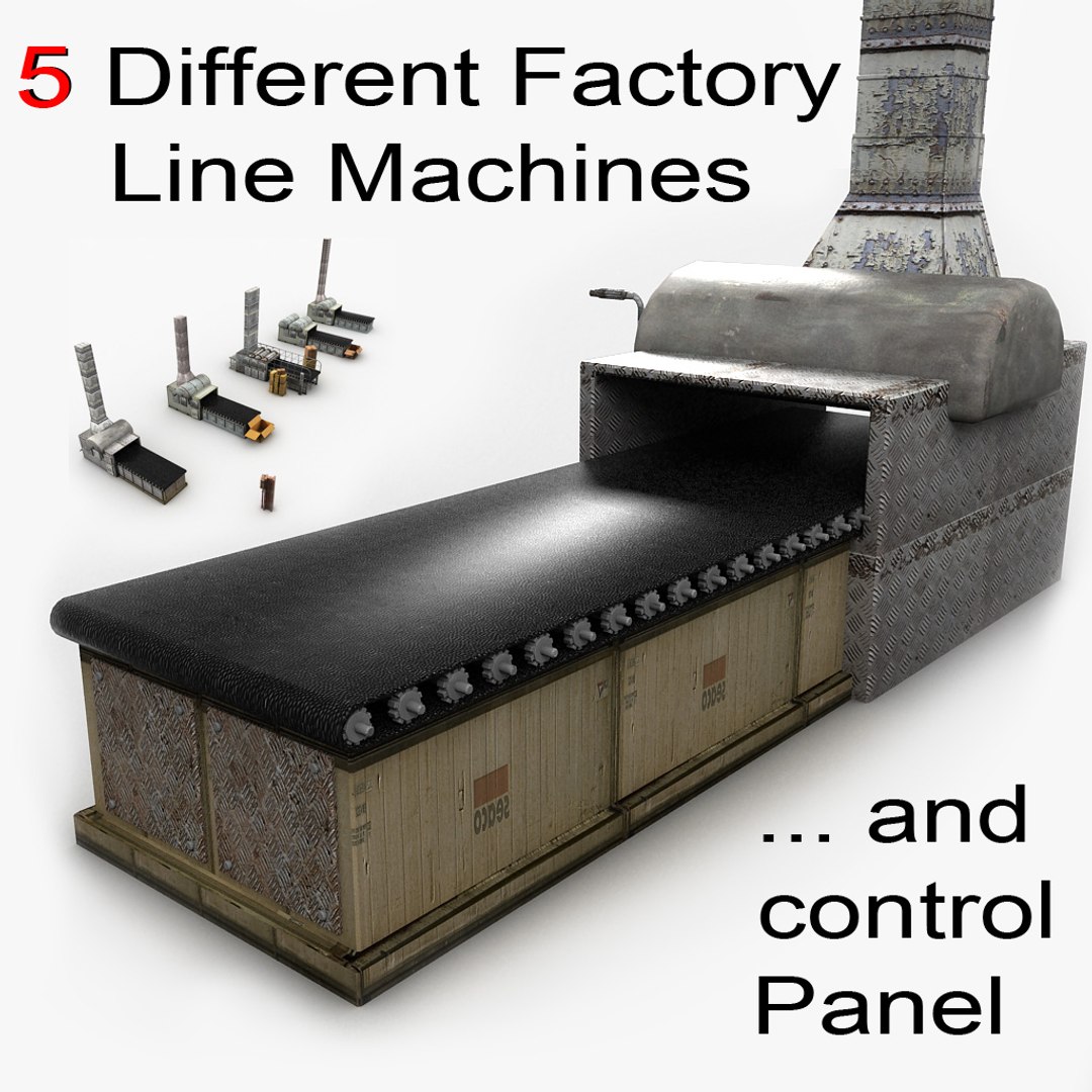Machine Factory 3d Model