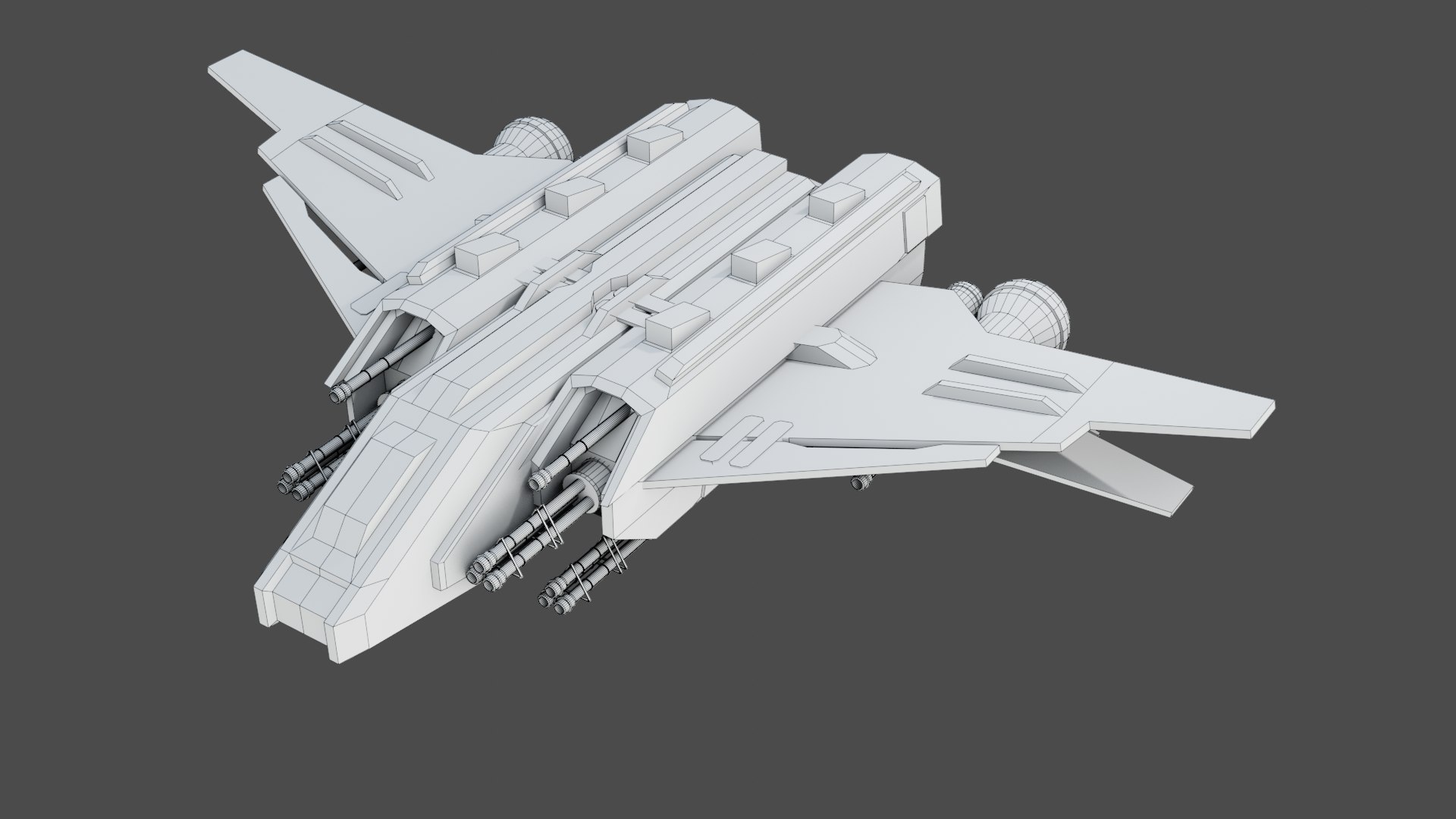 Sci-fi Fighter Ship Space 3D Model - TurboSquid 1702733