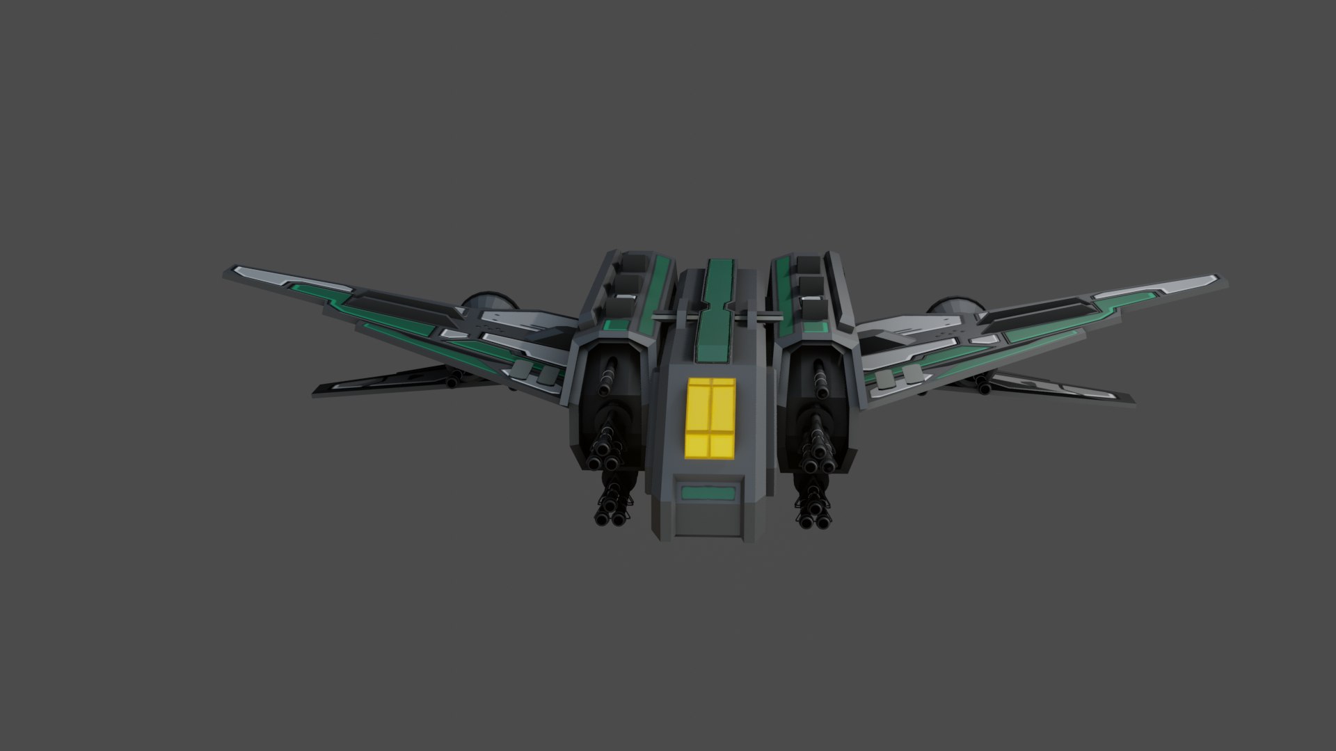 Sci-fi Fighter Ship Space 3D Model - TurboSquid 1702733
