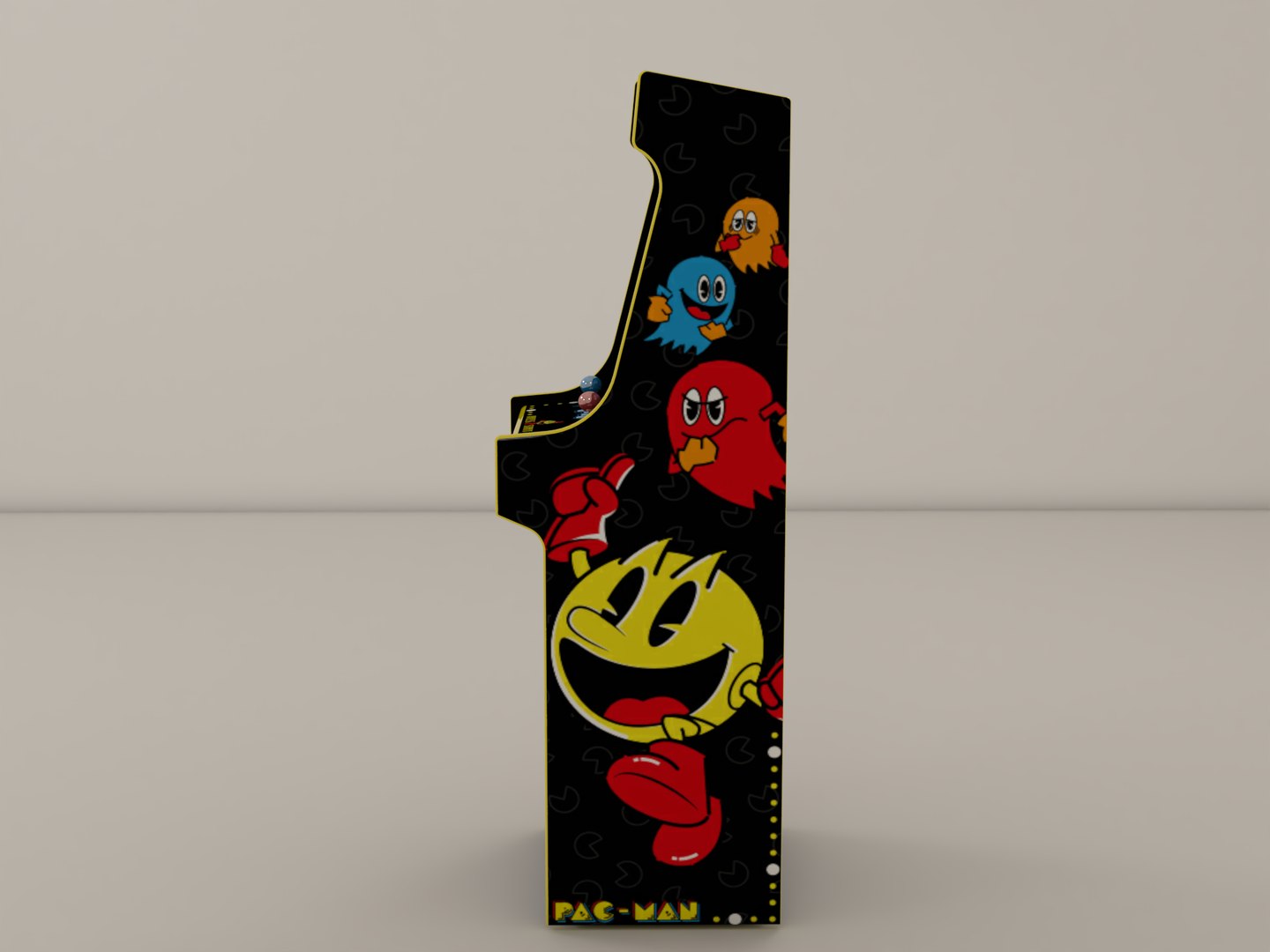 Pac-man Machine Model 3D - TurboSquid 2187904