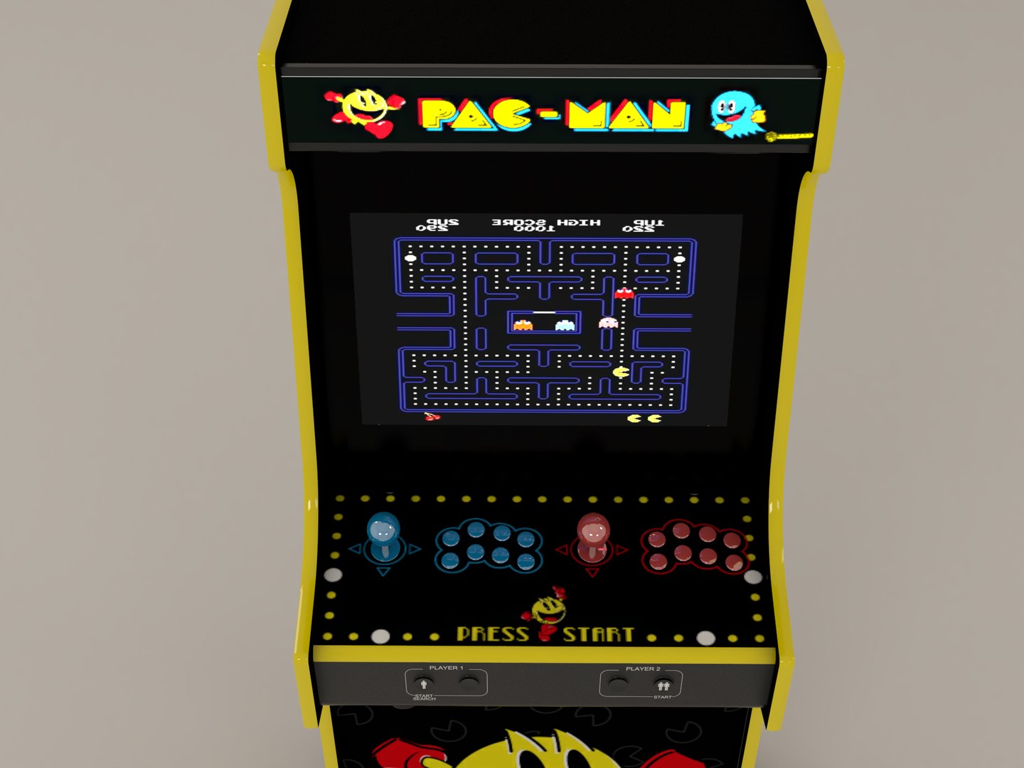 Pac-man Machine Model 3D - TurboSquid 2187904