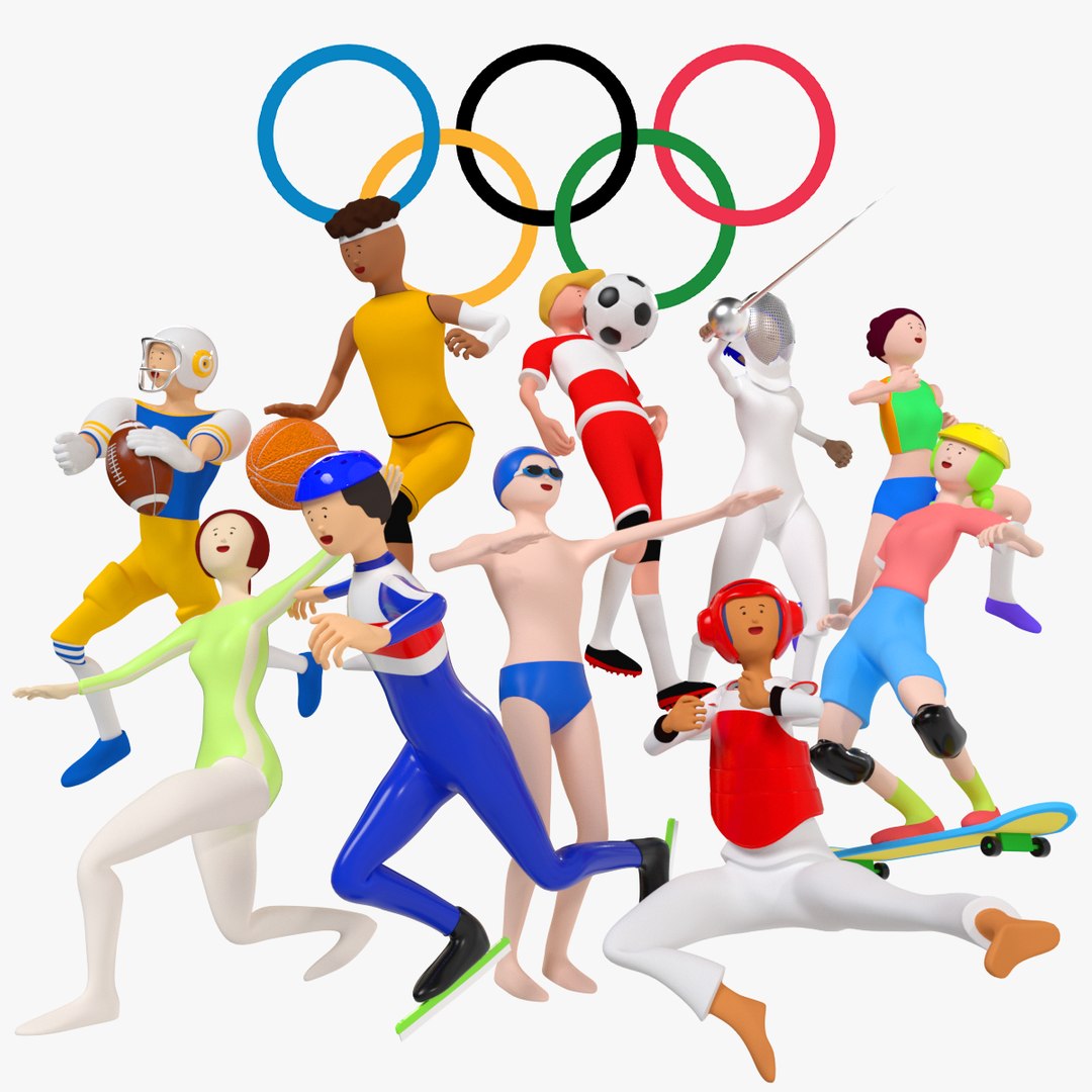 Olympic Character Set 3D Model - TurboSquid 2252690