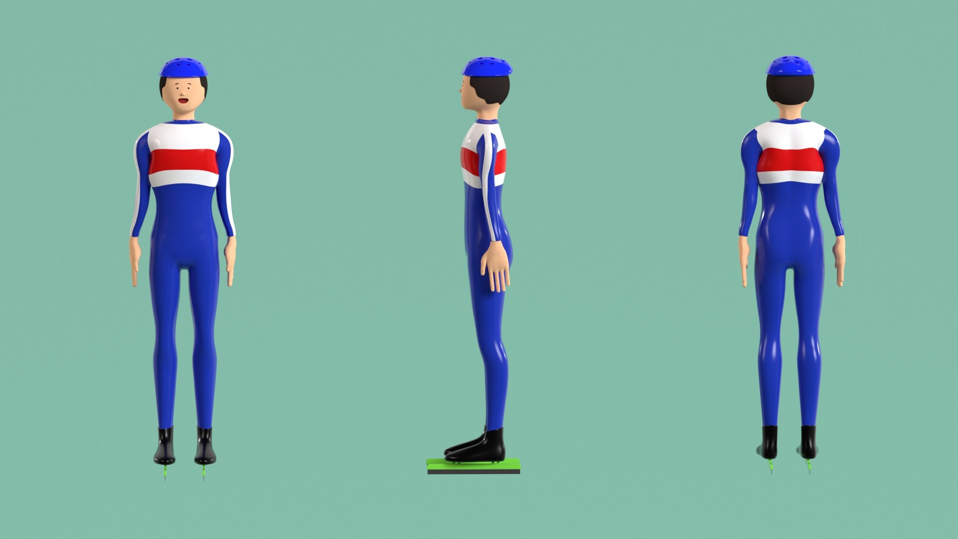 Olympic Character Set 3D Model - TurboSquid 2252690