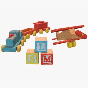 3d toy blocks alphabet model