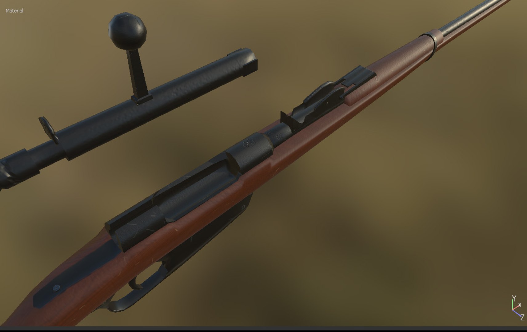 1891 Carcano Rifle 3d Obj