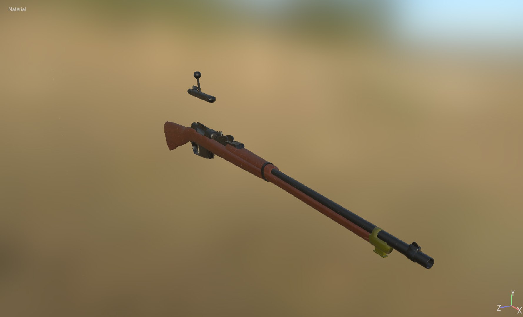 1891 Carcano Rifle 3d Obj