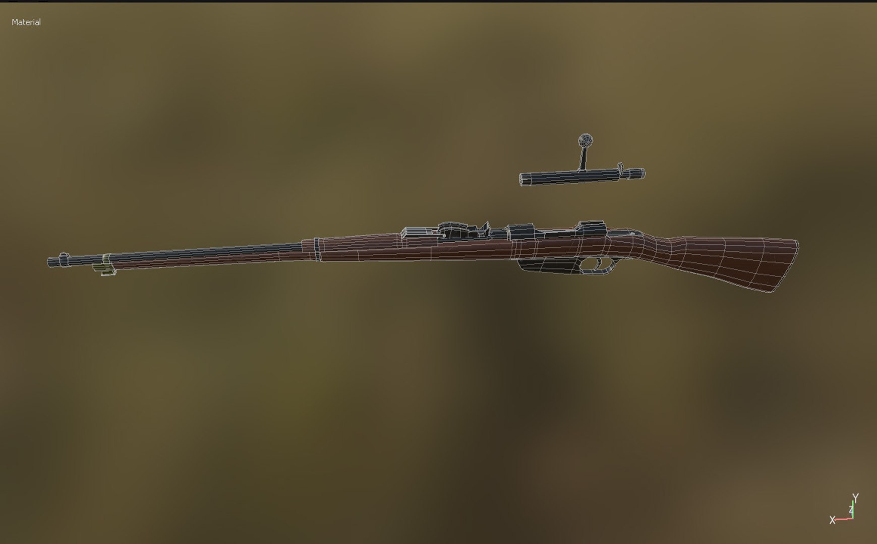 1891 Carcano Rifle 3d Obj