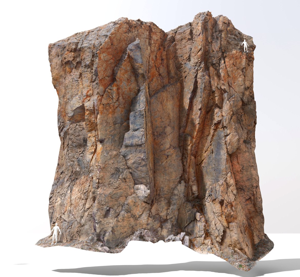 Cliff And Rock Scan Collection Real- PBR Low Poly Game Ready 3D Model ...