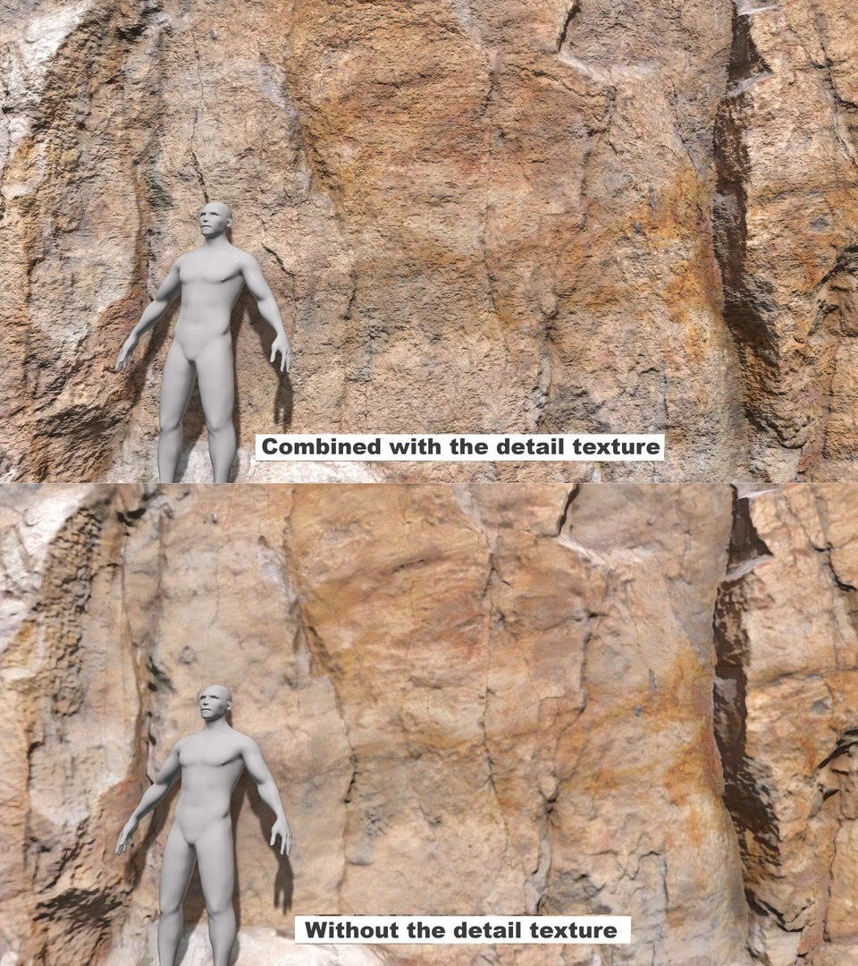 Cliff And Rock Scan Collection Real- PBR Low Poly Game Ready 3D Model ...