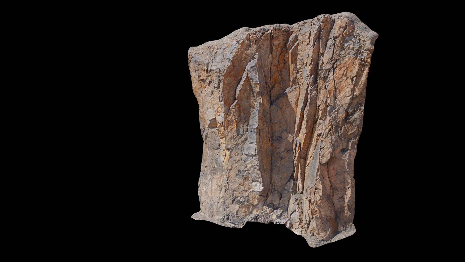 Cliff and Rock scan Collection Real- PBR Low Poly Game ready 3D model ...