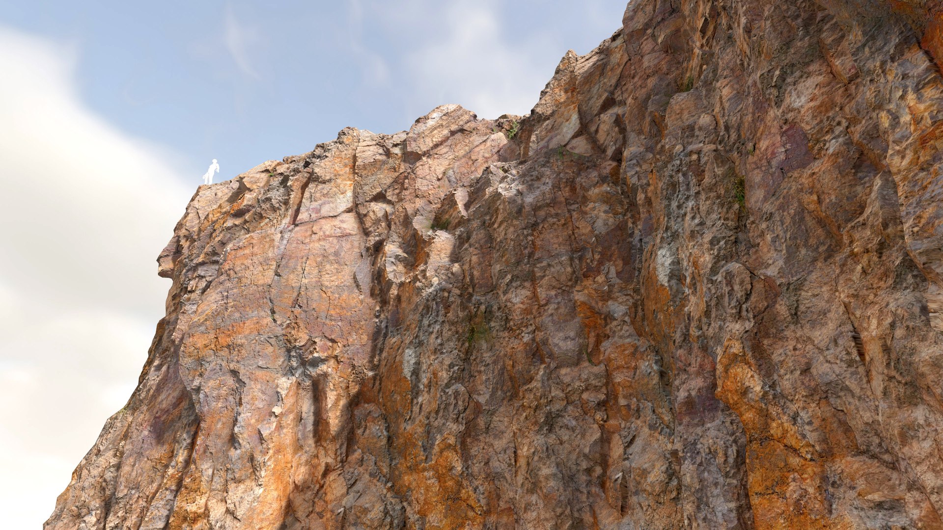Cliff And Rock Scan Collection Real- PBR Low Poly Game Ready 3D Model ...
