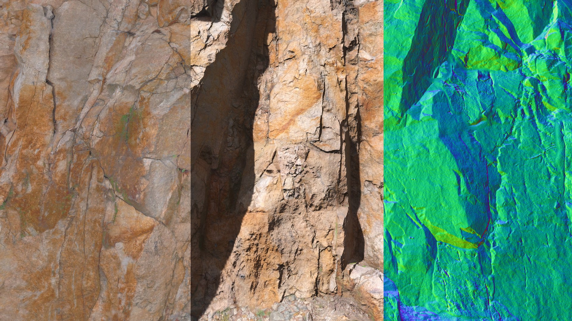 Cliff and Rock scan Collection Real- PBR Low Poly Game ready 3D model ...