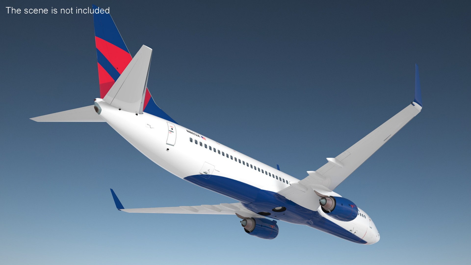Delta Air Lines Boeing 737-900 With Interior Rigged 3D Model ...