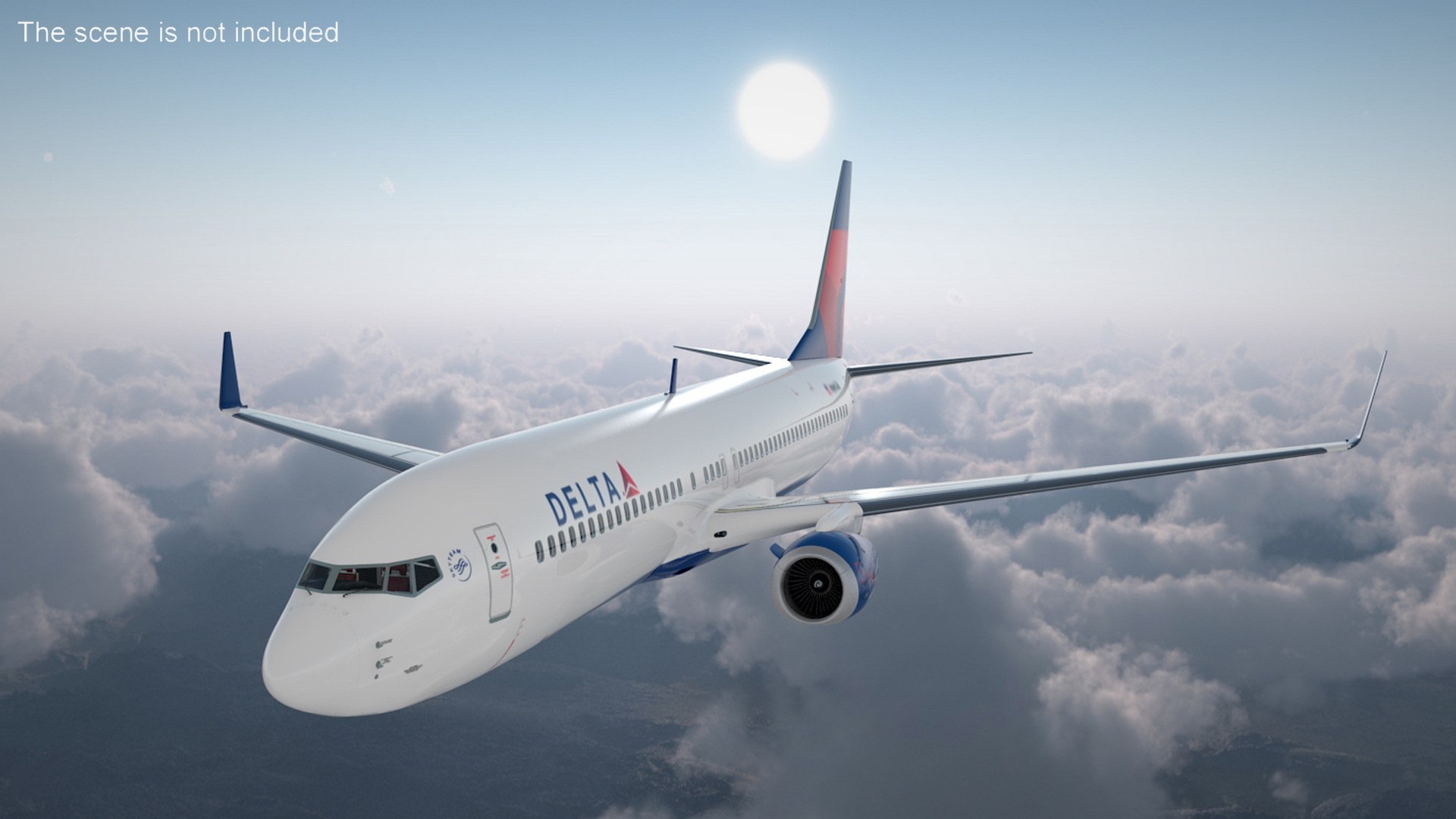 Delta Air Lines Boeing 737-900 With Interior Rigged 3D Model ...