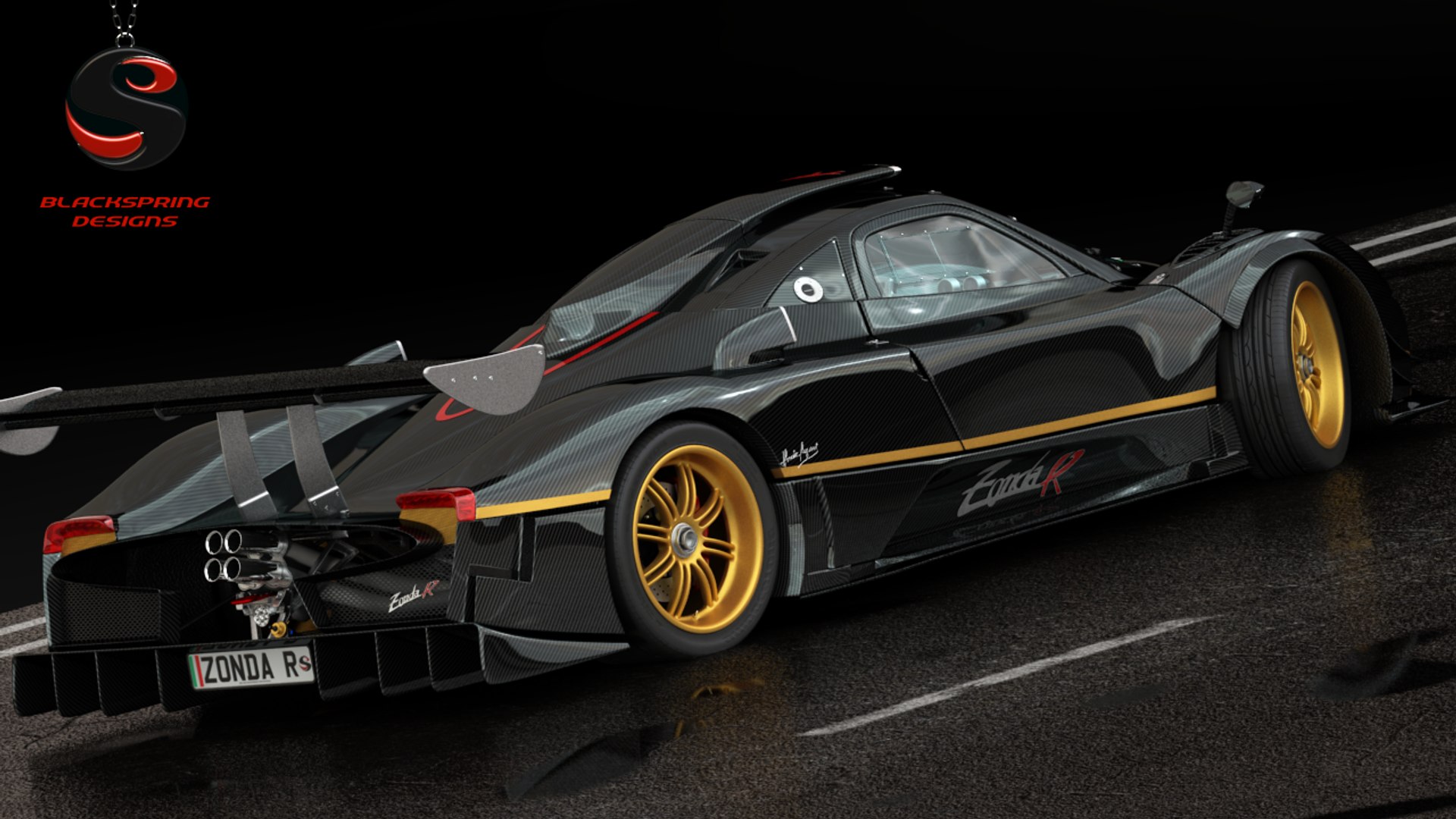 3d Pagani Zonda R 2010 Model