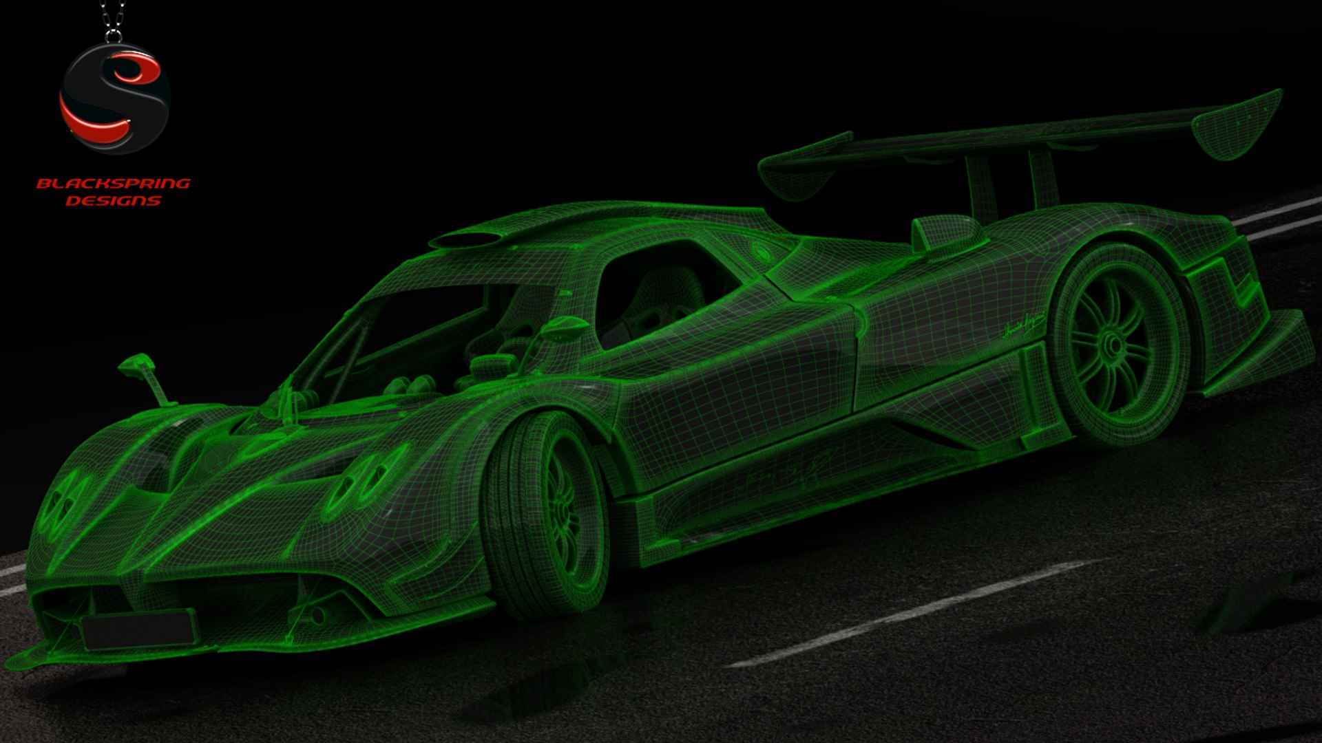 3d Pagani Zonda R 2010 Model