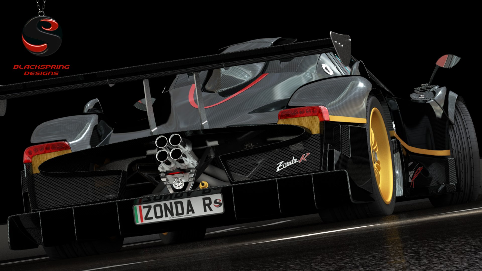 3d Pagani Zonda R 2010 Model