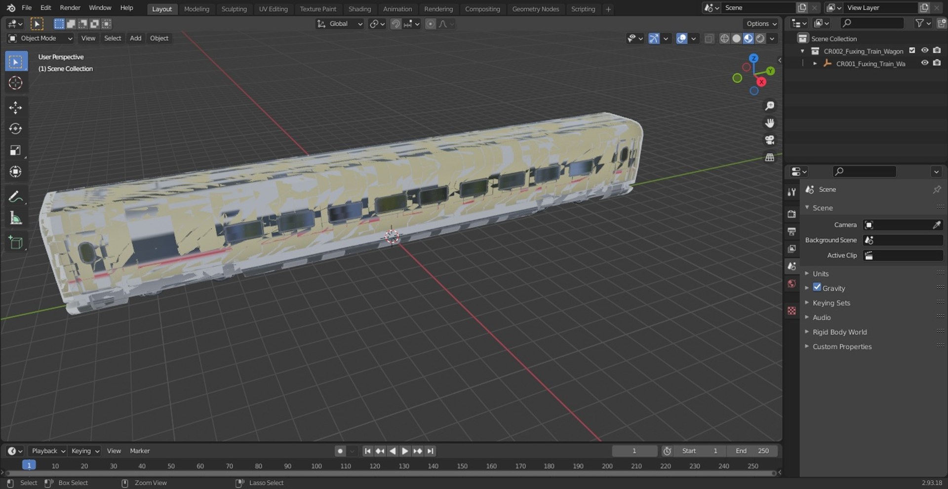 CR400 Fuxing Train Wagon Model - TurboSquid 2083676