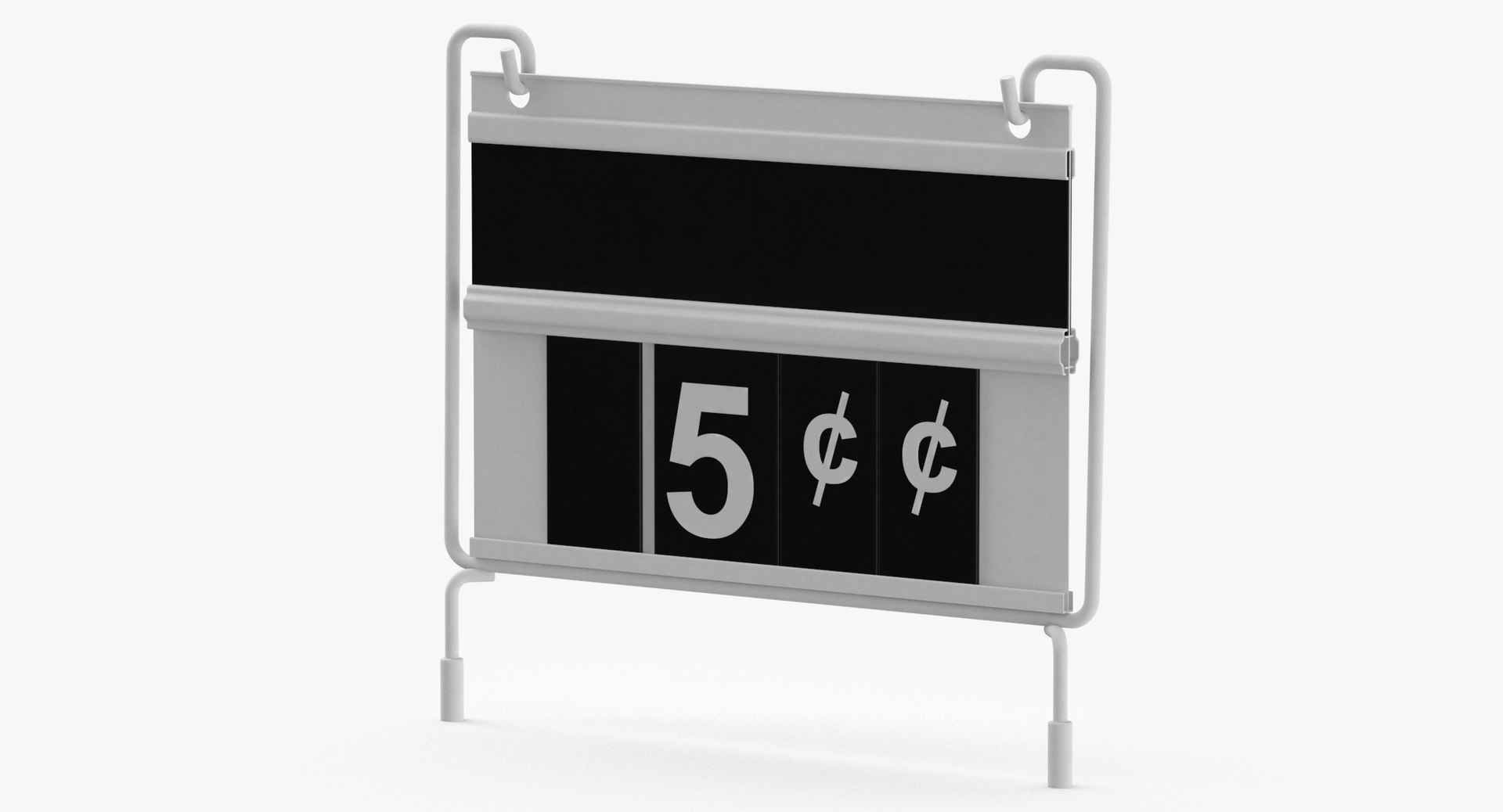 3D Model Promotional Signage Rack Post - TurboSquid 1978629