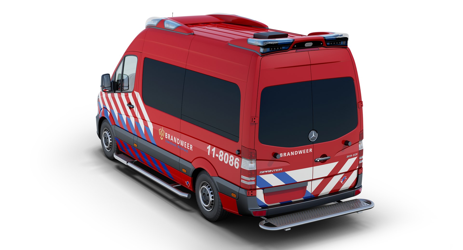 3D Model Mercedes-benz Sprinter Fire-brigade - TurboSquid 1402952