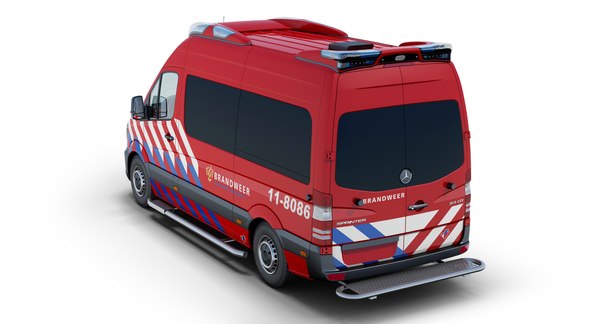 메르세데스 - 벤츠 단거리 선수 네덜란드 화재 - 여단 (Visser Otaris) 3D 모델 - TurboSquid 1402952