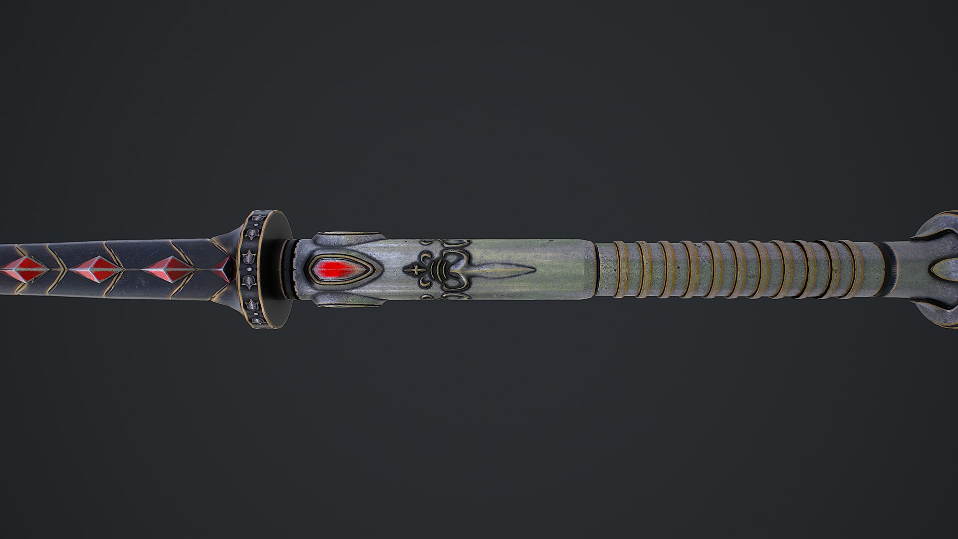 3D model Combat Staff 1 3D Model - TurboSquid 2115144