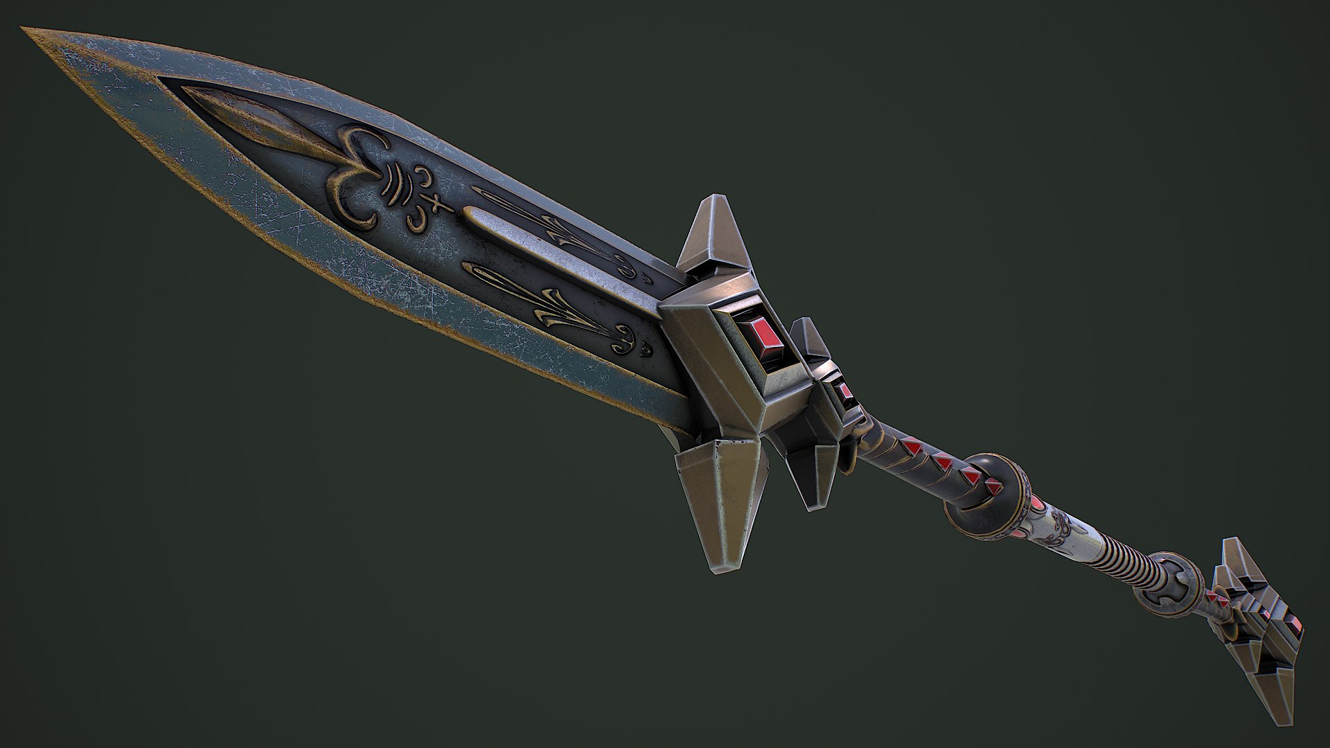 3D model Combat Staff 1 3D Model - TurboSquid 2115144