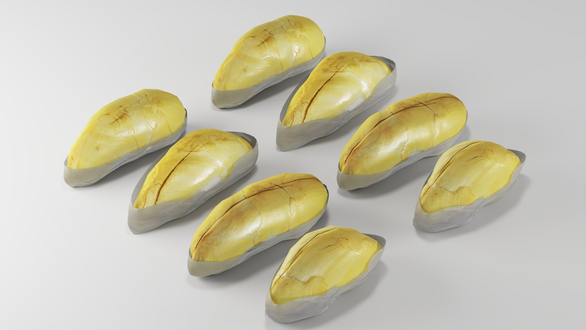 3D model Durian meat Scanned - TurboSquid 2094089