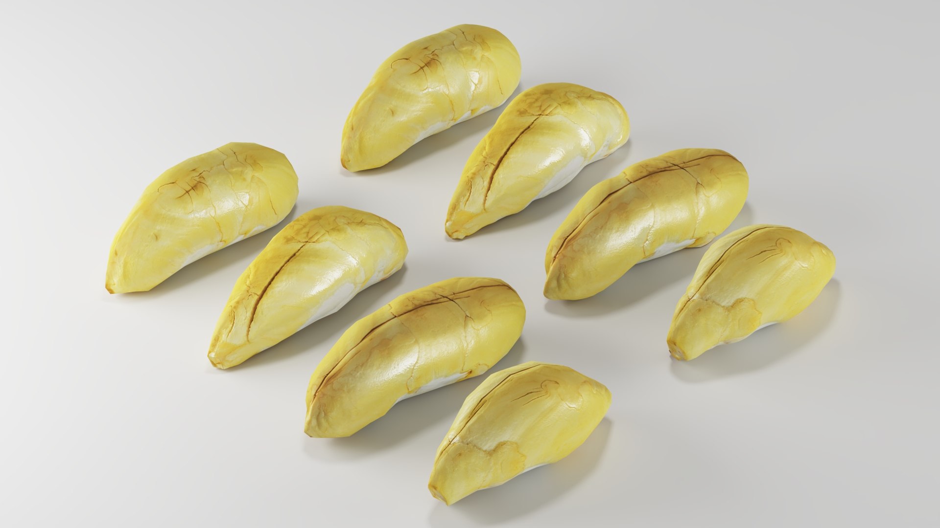 3D model Durian meat Scanned - TurboSquid 2094089