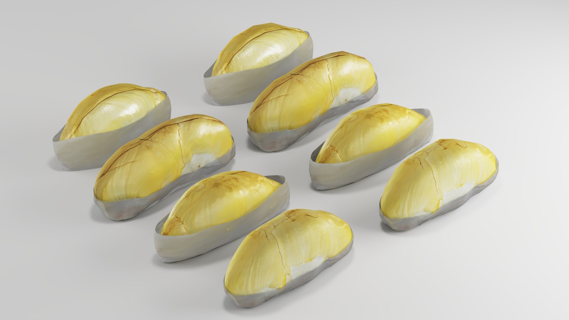 3D model Durian meat Scanned - TurboSquid 2094089