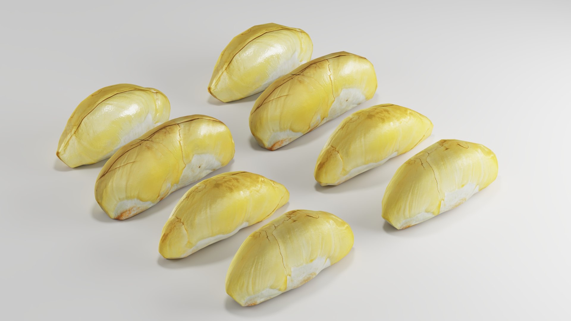 3D model Durian meat Scanned - TurboSquid 2094089