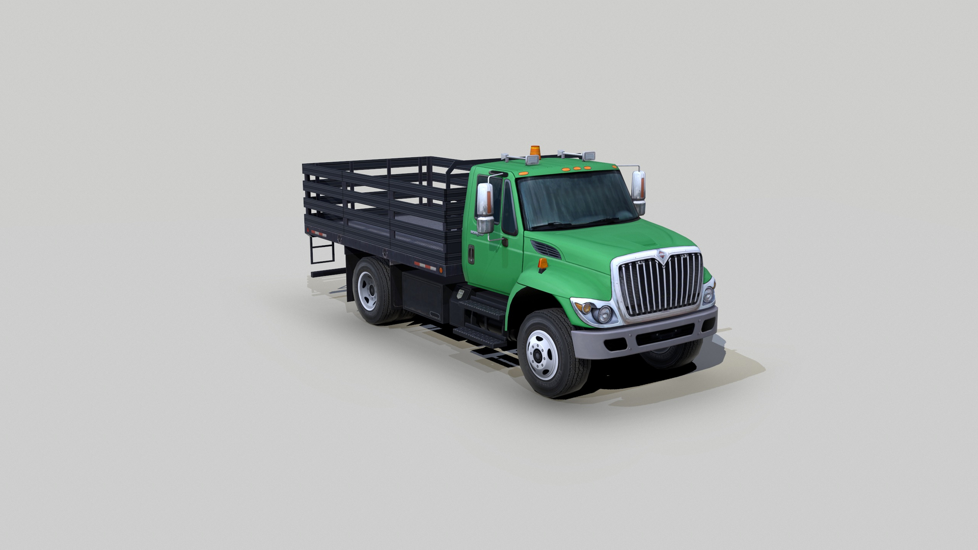 3D International WorkStar 7400 Flatbed Truck S01 2011 - TurboSquid 1950473