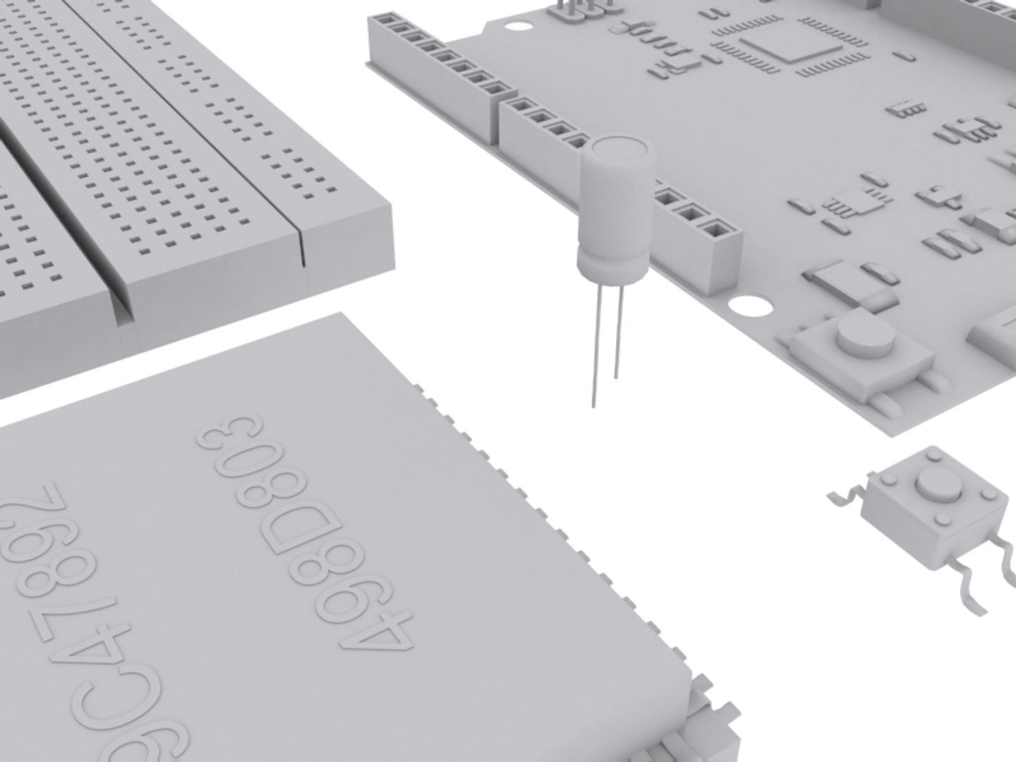 Arduino Mega Leonardo 3D - TurboSquid 1196985