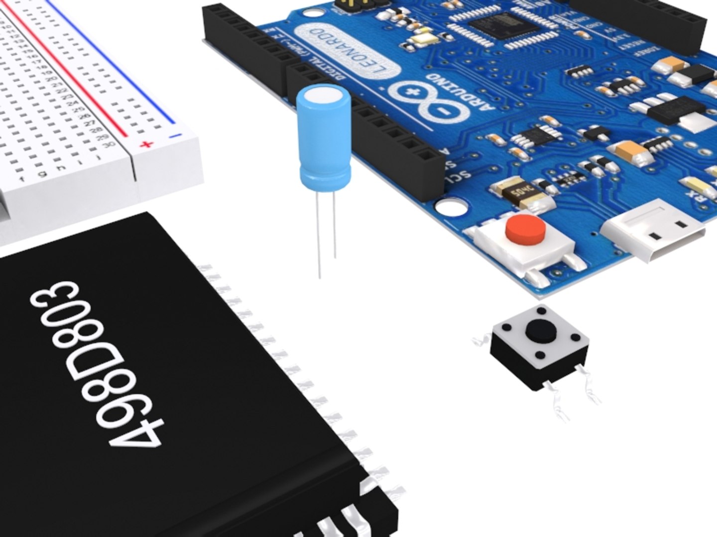 Arduino Mega Leonardo 3D - TurboSquid 1196985
