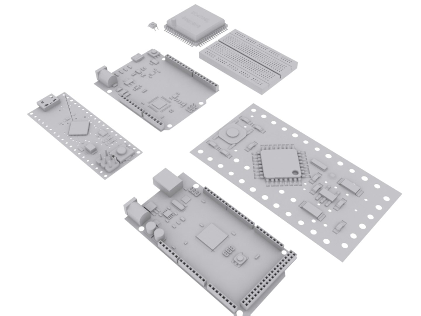 Arduino Mega Leonardo 3D - TurboSquid 1196985