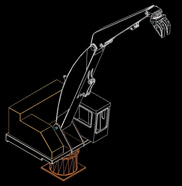 modelo 3d 3d-log loader.3ds - TurboSquid 435176