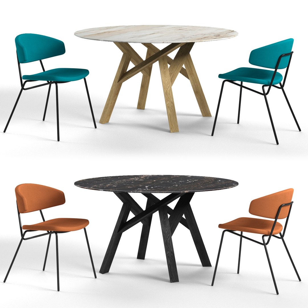 3D Model Calligaris Chair Table - TurboSquid 1486718