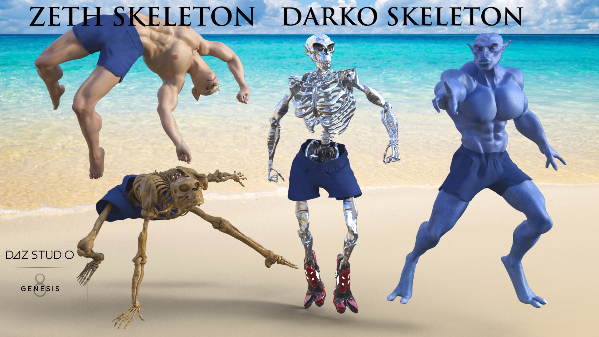 Zeth Skeleton Midnight Genesis 3D Model - TurboSquid 1475113