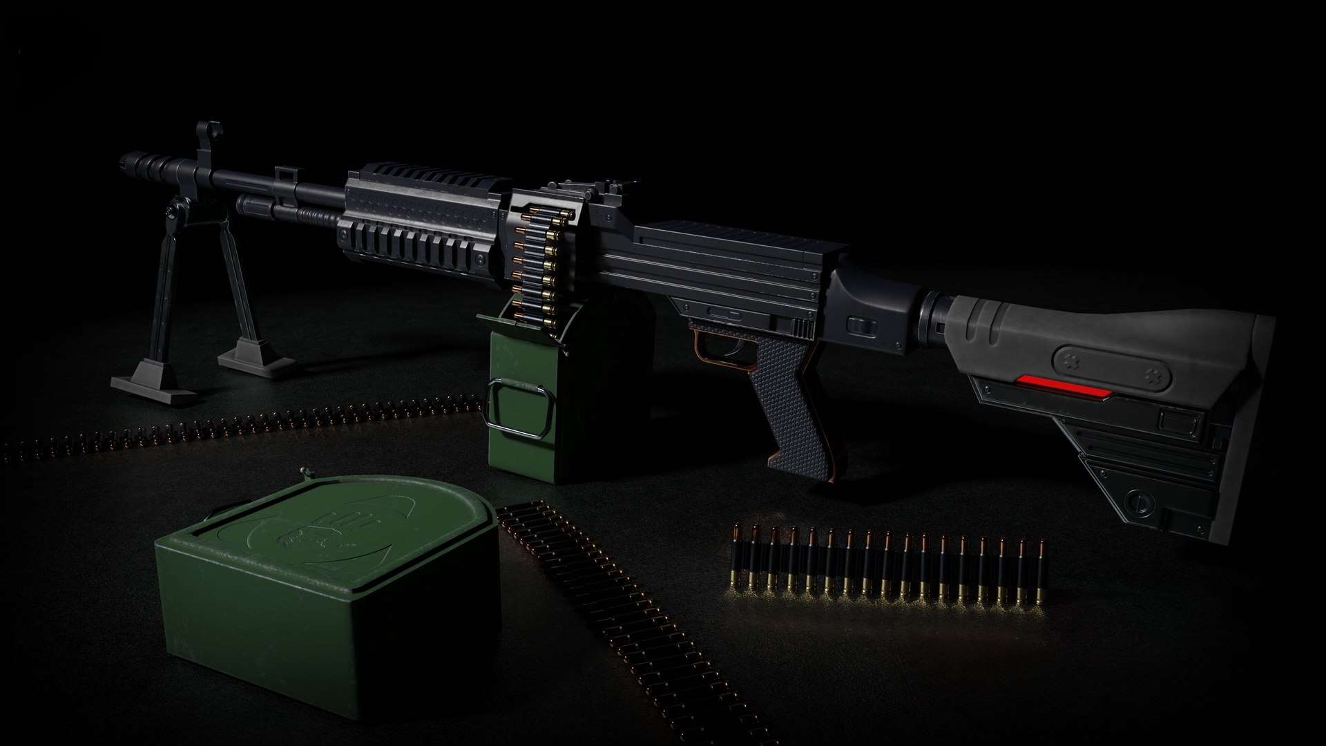 3D Model DPR LMG Low-poly - TurboSquid 1928955